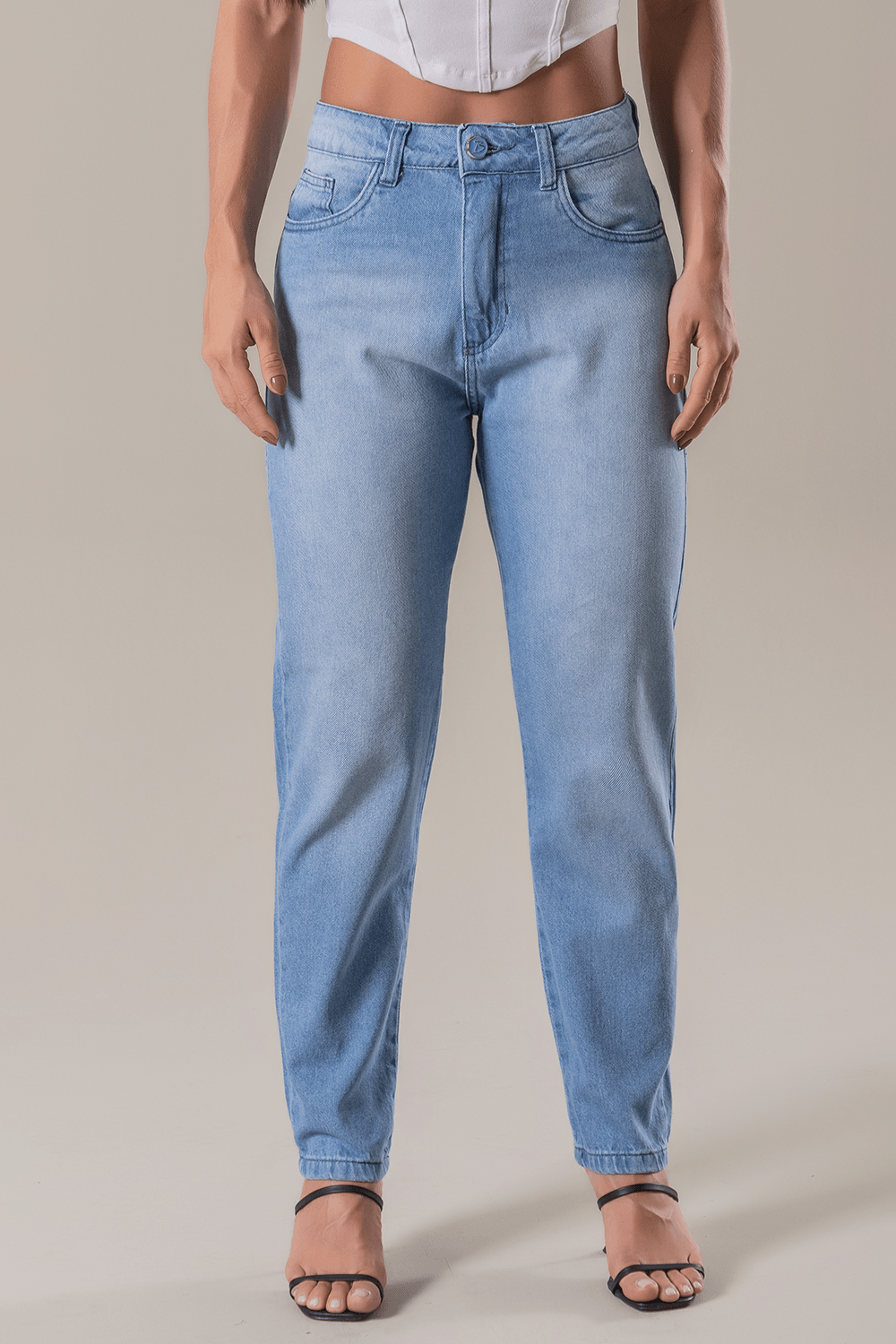 Calça Jeans Cropped Feminina